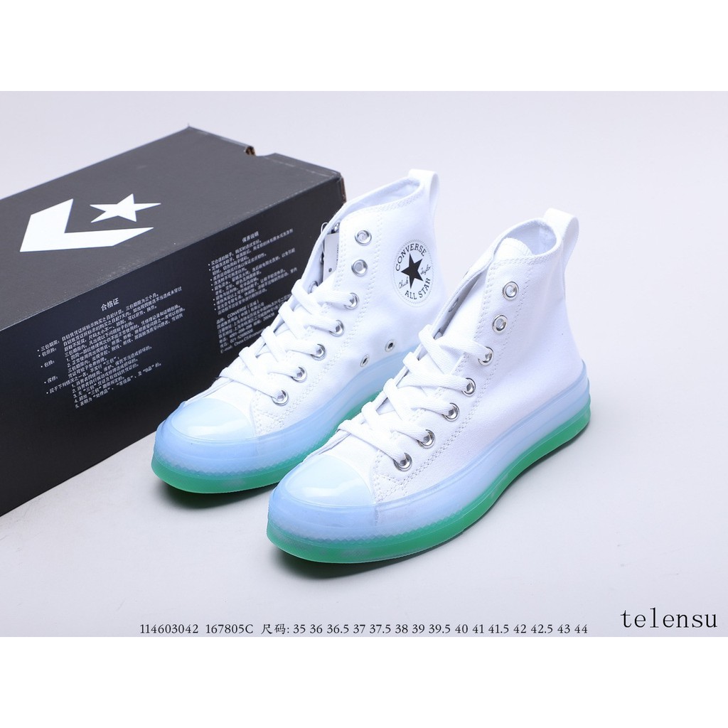 Converse Chuck Taylor All Star Cx Jelly รองเท้าผ้าใบลําลองสีโปร่งใส ...