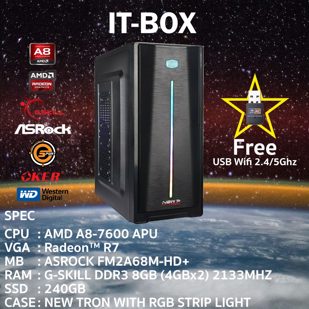 AMD A8-7600 Turbo 3.8Ghz / Radeon R7 / RAM 8 GB DDR3 2133 MHz Dual ...