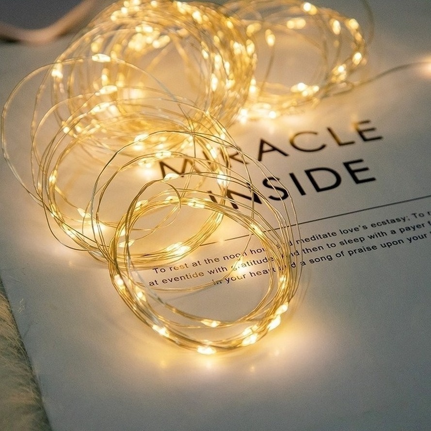 ของแท้ 100 RnnTuu Led Copper Wire Fairy Lights Battery Powered LED ...