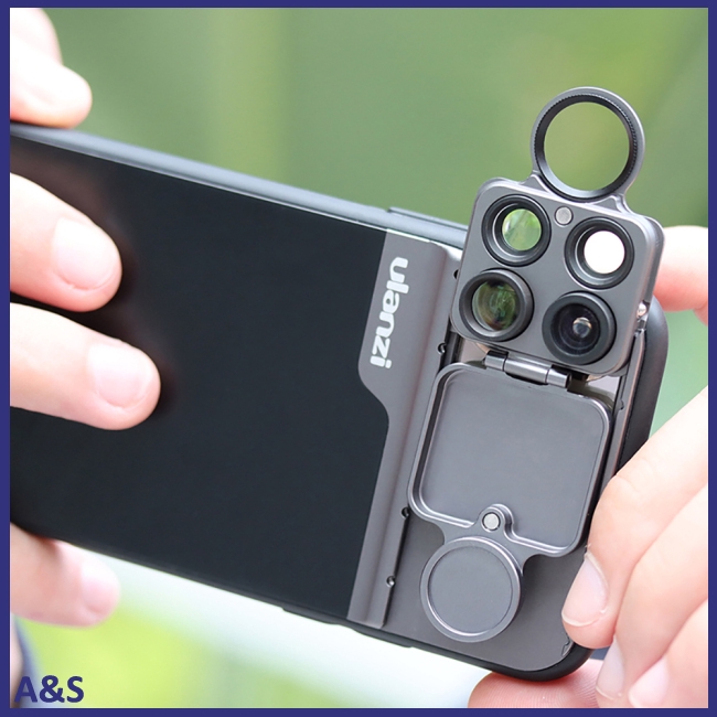5 in 1 Phone Lens Case Kit 20X Super Macro Lens CPL Fisheye Telephoto ...