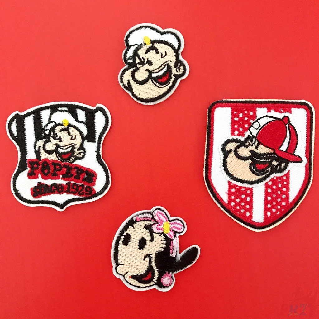 การ์ตูน ☸ Cartoon：Popeye the Sailor S-2 Patch ☸ 1Pc Diy Sew On Iron On ...