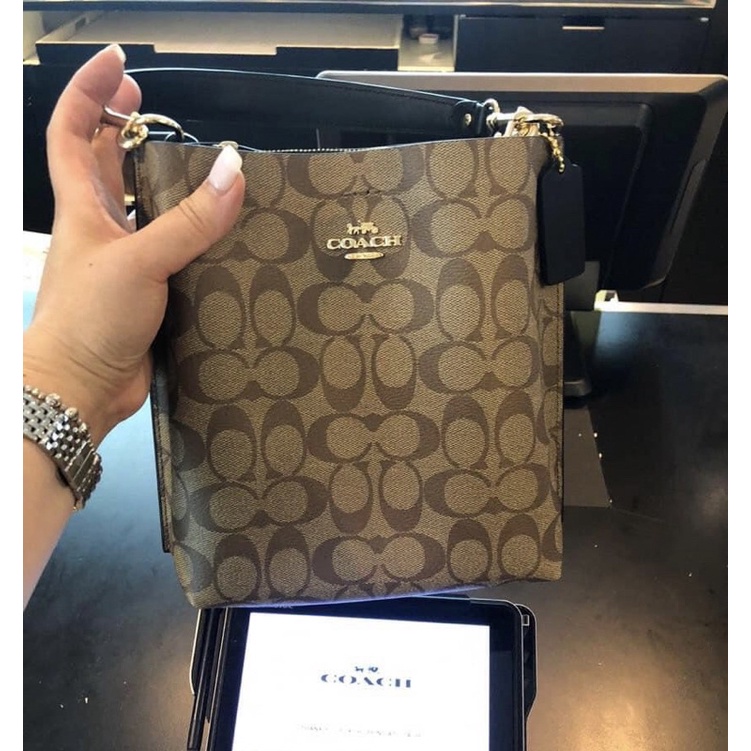 พร้อมส่ง แท้ New Coach New Bucket เล็ก รุ่นใหม่ Mollie Bucket Bag 22 In ...