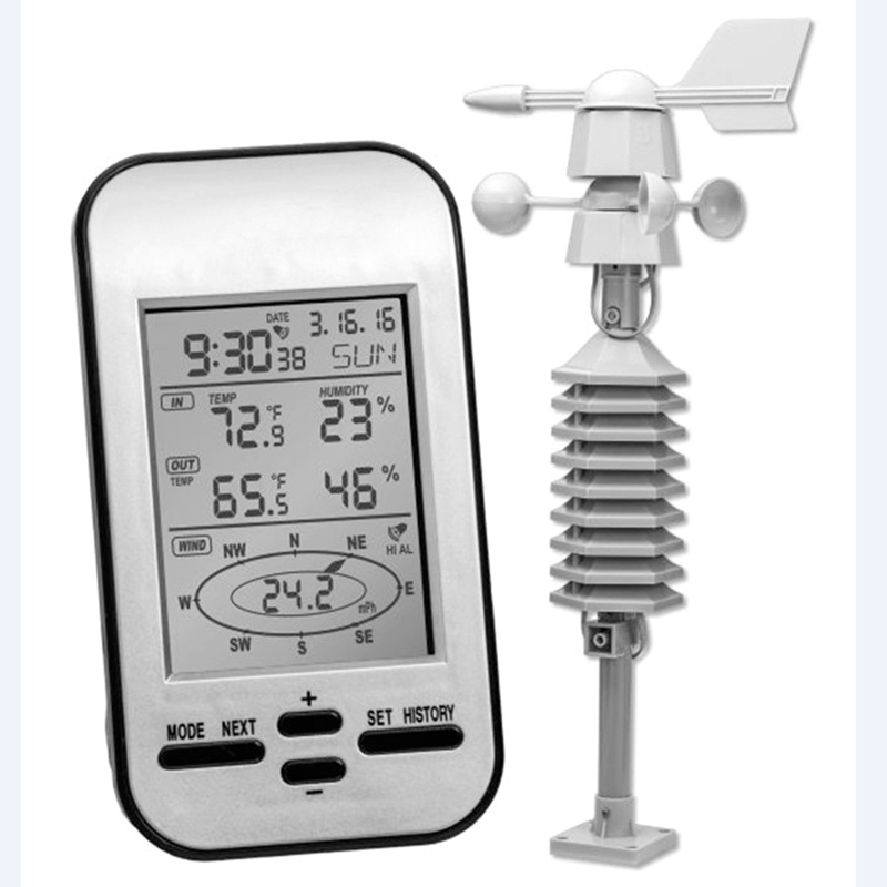 Professional Wireless Weather Station Anemometer Out Wind Speed ...