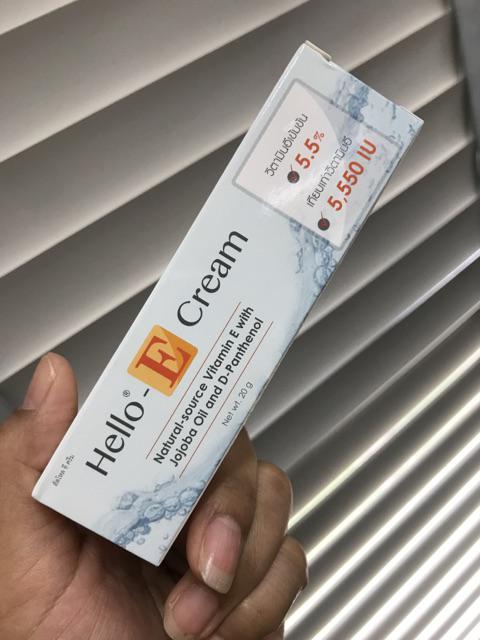 Hello E cream 50/20 g ฮัลโหล อี ครีม ลดรอยแดงดำจากสิว รอยแผลเป็น ...