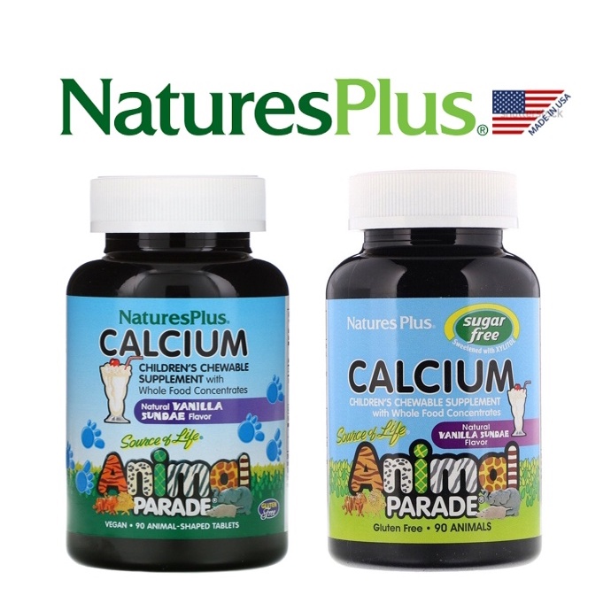 Nature's Plus Animal Parade Children's Chewable Calcium , Sugar Free ...