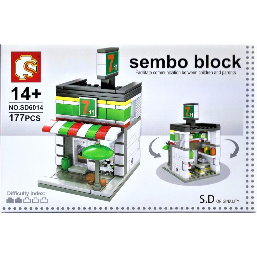 ตัวต่อ SEMBO BLOCK HAAR ร้านค้า สะดวกซื้อ เซเว่น อีเลเว่น 7-ELEVEN 7-11 ...