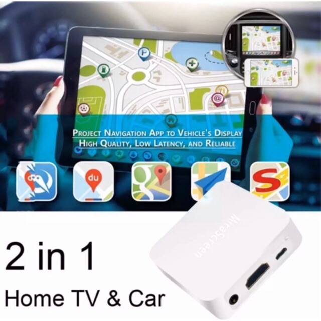 MiraScreen X7 Car Multimedia Display Device Dongle WiFi 1080P HDMI ...