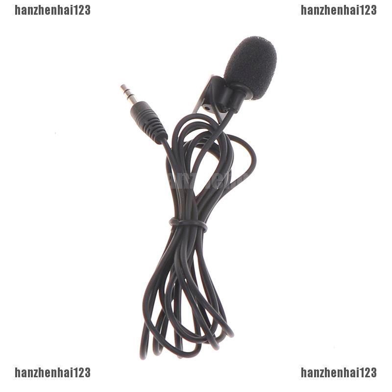 3.5mm Mini Studio Speech Mic Microphone Clip for PC Desktop Notebook 2M ...