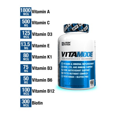 ⚡พร้อมส่ง⚡EVL VITAMODE [60Serving/120เม็ด] วิตามินรวมสำหรับนักกีฬา ...