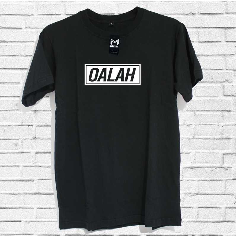 เสื้อยืดพิมพ์ลาย Oalah Words Present เสื้อยืดสําหรับผู้ชาย ...