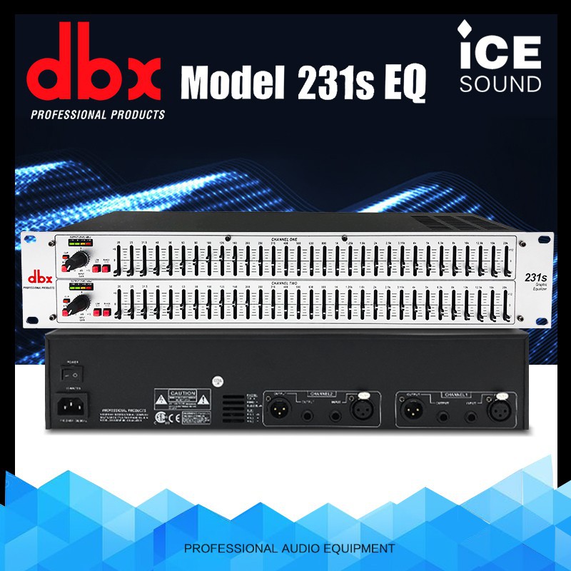 DBX EQ231S Professional Equalizer Dual Band Bass 31 Channel AI-PAISARN Stage, Conference ...