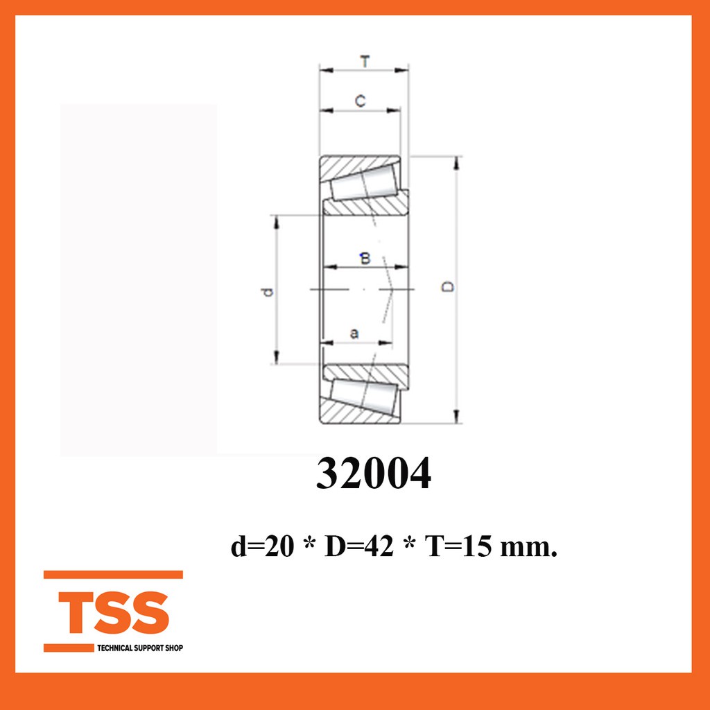 อุปกรณ์เสริม* 32004 ตลับลูกปืนเม็ดเรียว ( TAPERED ROLLER BEARING ) เพลา ...