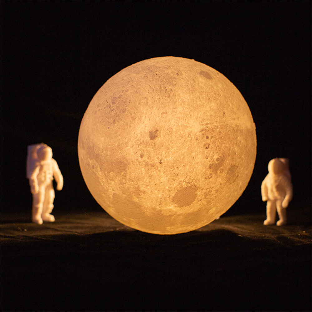 [xijing1.th-cod] 3D Moon Light Vinyl Round Moon Night Light DIY Painted ...