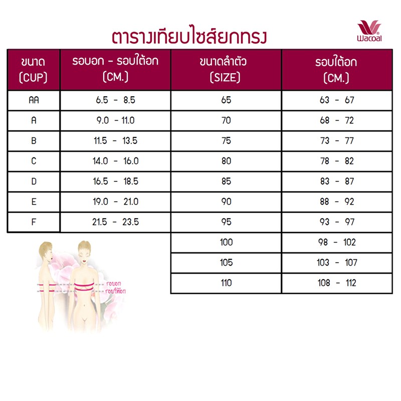 Wacoal Must Have Bra รุ่น WB7872 สีดำ(BL) - wacoal - ThaiPick