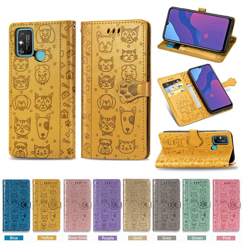 เคสโทรศัพท์มือถือหนัง Pu แบบพับได้สําหรับ Huawei Honor 9a - yang333.th ...