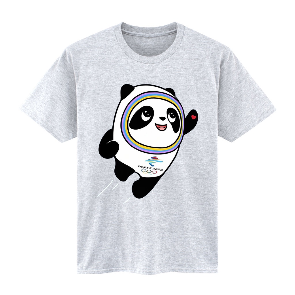 Beijing Winter Austrian Club Mascot Bing Dwen Dwen Short-Sleeved T ...