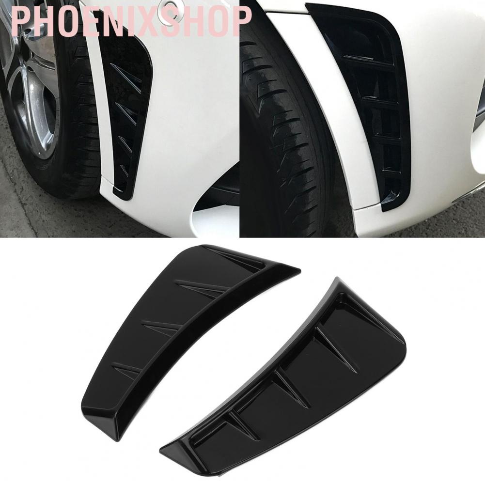 Phoenixshop Side Marker Air Wing Vent Cover Trim ABS Glossy Black ...