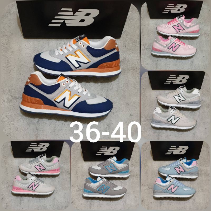 New Balancee 574 Encap "Nb" 574 รองเท้าผ้าใบลําลองสําหรับสตรี ...