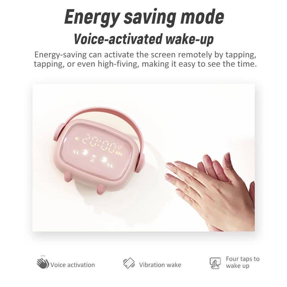 Present Cute Digital Clock Creative Time Angel Alarm Electronic Small ...