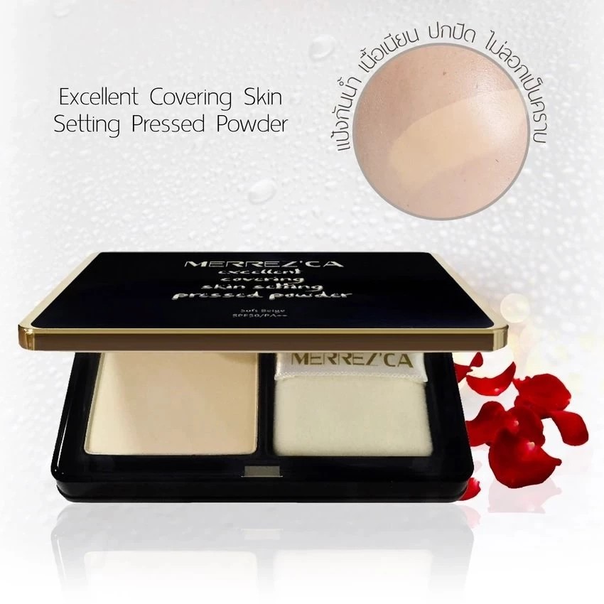 Merrezca Excellent Covering Skin Setting Pressed Powder SPF 50 PA ...