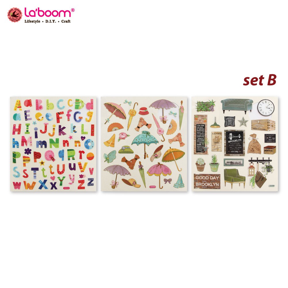 Laboom (ลาบูม) สติ๊กเกอร์ตกแต่ง รหัส LST45 - sakuraproductsth - ThaiPick