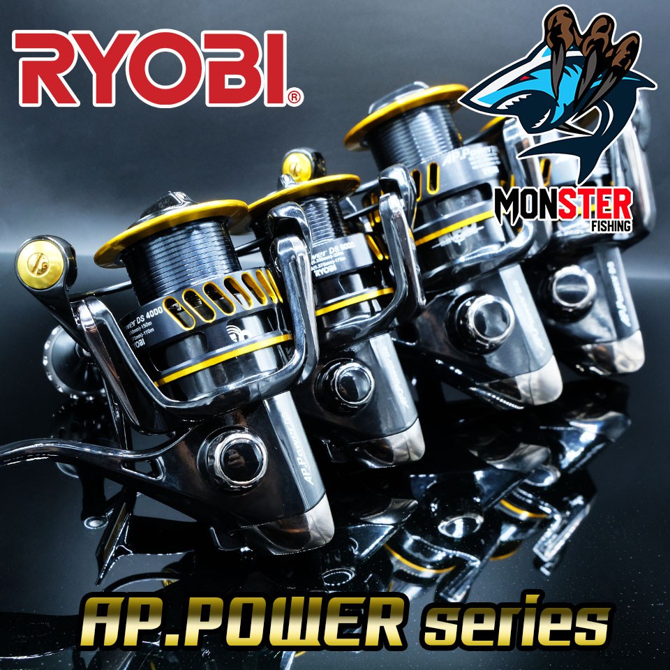 ♦รอกสปินนิ่ง RYOBI รุ่น ap.power เบอร์ ds 4000/ 5000/ 6000 บอดี้โลหะ ...