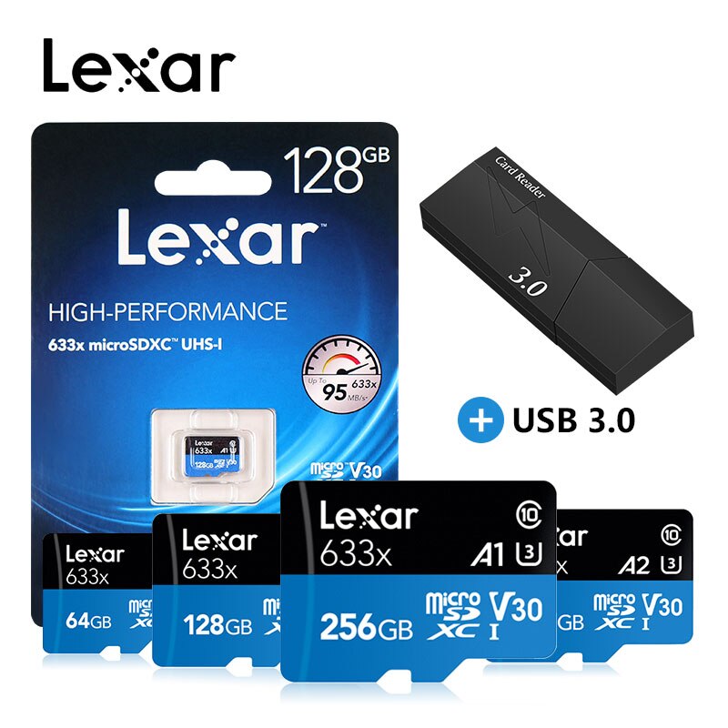 Lexar Original 633x Micro SD Card 512 32GB 64GB 128GB 256GB 512GB High ...