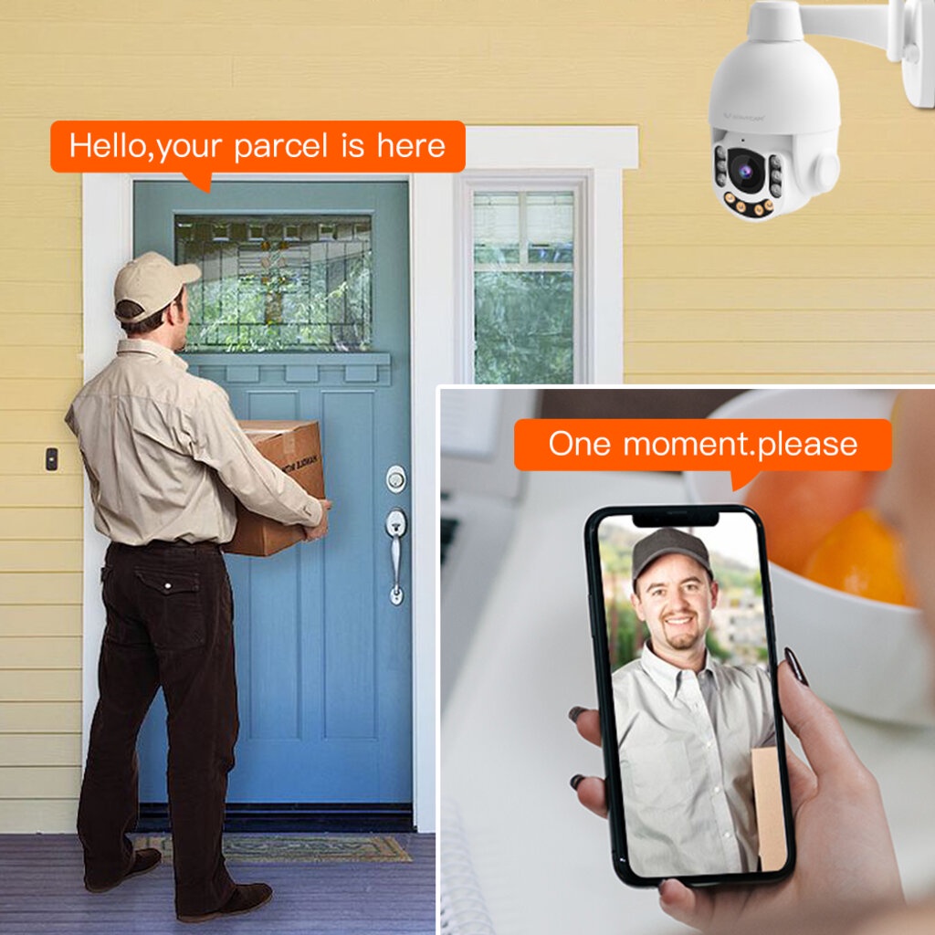 Vstarcam CS65-X5 กล้องวงจรปิดแบบ Speed Dome ซูมได้ 5 เท่า 3 ล้านพิกเซล wifi ปรับหมุนซ้ายขวาก้ม ...