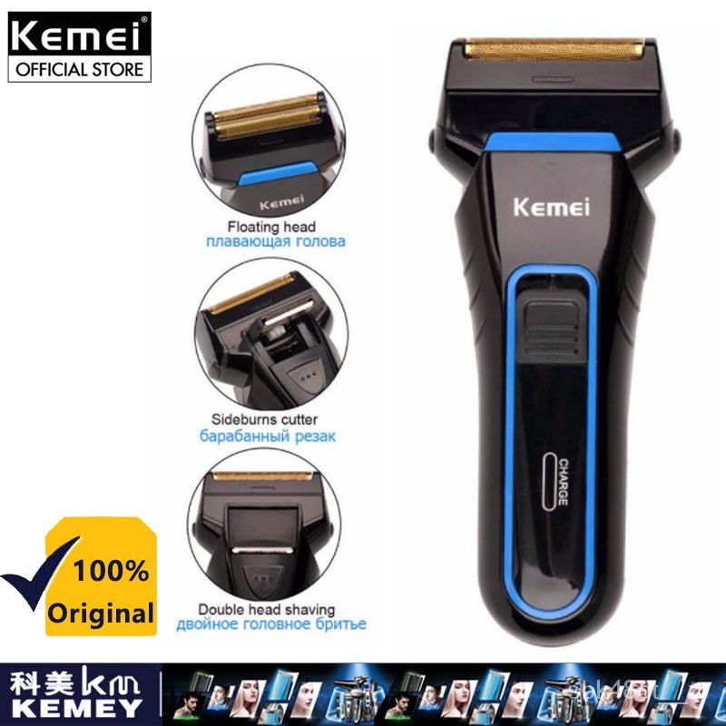 Kemei Men Electric Razor Shaver 2 Blades Cordless Dual Foil Shaver ...
