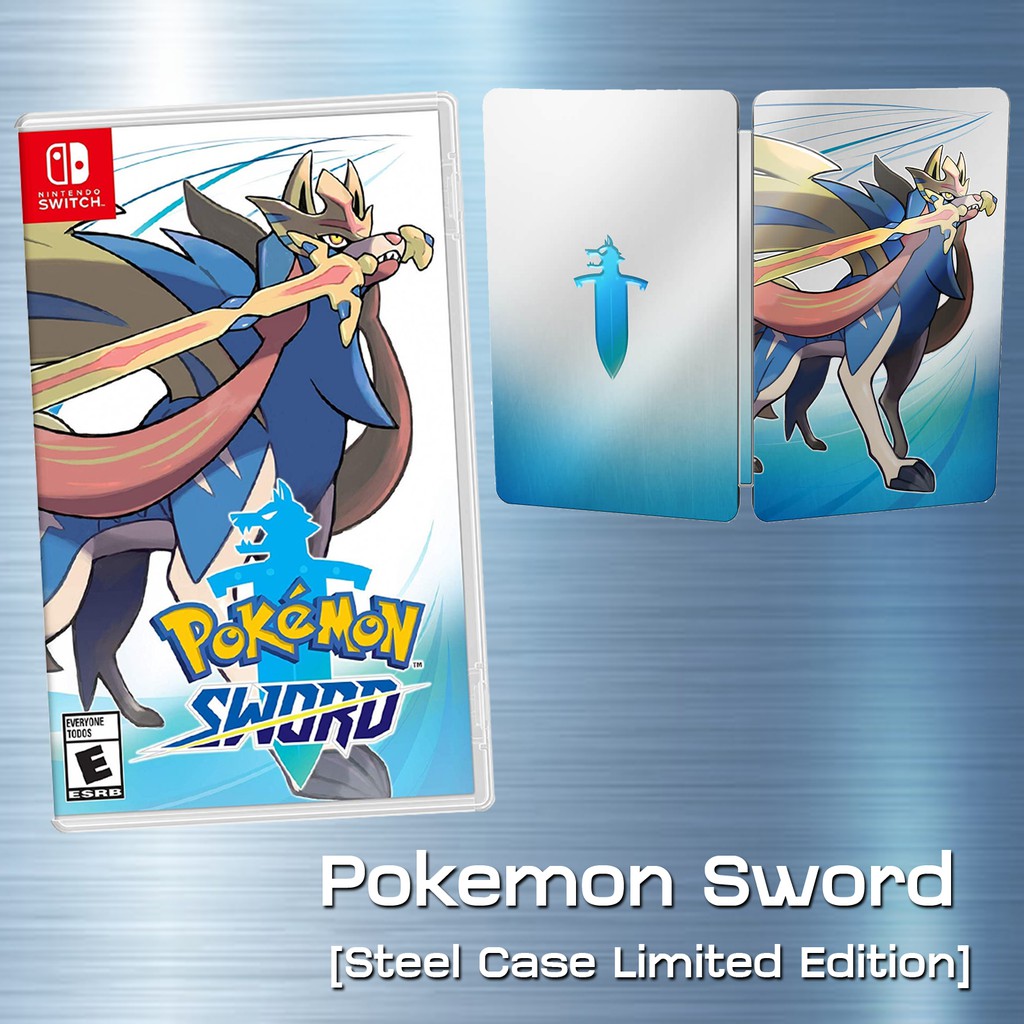 Pokemon Sword & Pokemon Shield / Steel Case แผ่นเกม + กล่องเหล็ก ...
