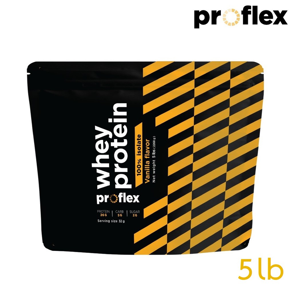 PROFLEX ISOLATE VANILLA 5 LB. NEW PACKAGE โปรเฟลคซ์ ไอโซเลท รสวานิลลา ...