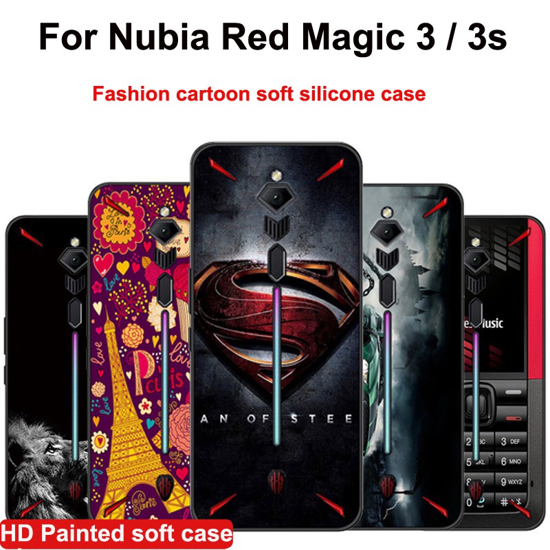 เคสโทรศัพท์มือถือซิลิโคน Tpu แบบนิ่ม Tpu สีแดงสําหรับ Zte Nubia Red Magic 3 Zte Nubia Red Magic ...