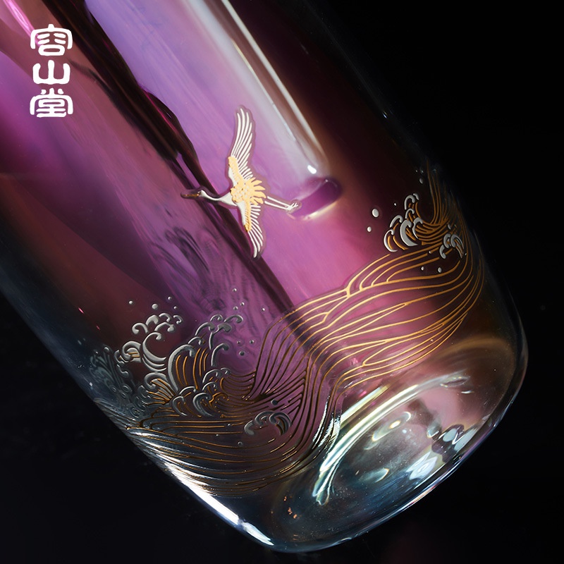 ขวดกีฬาGlass kettle large capacity glass kettle gradient teapot Chinese ...