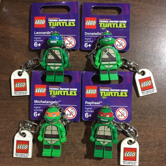 LEGO® Teenage Mutant Ninja Turtles Keychain พวงกุญแจเลโก้ เต่านินจา 4 ...