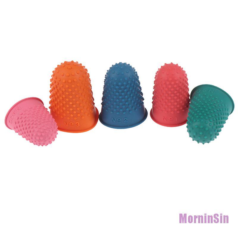 MorninSin5Pcs Counting Cone Rubber Thimble Protector Sewing Quilter ...