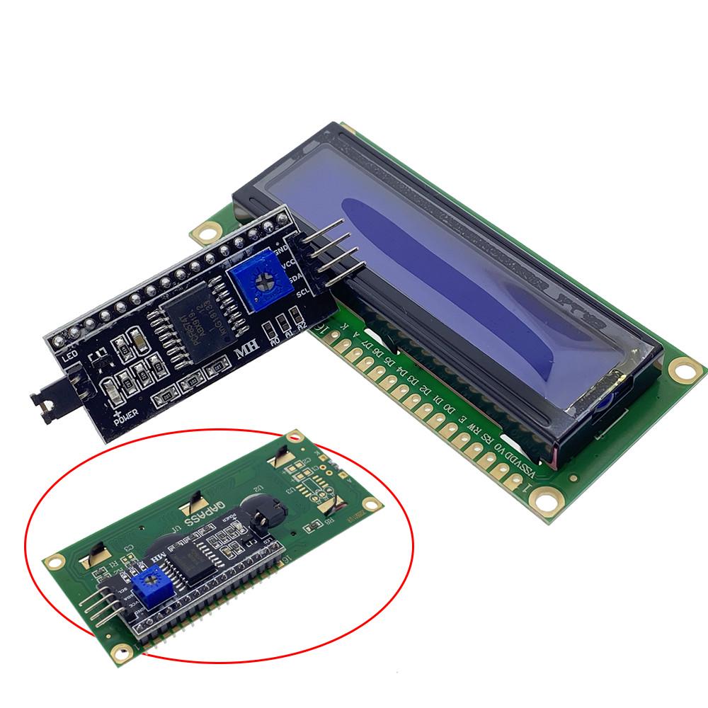 Modul Layar Lcd 1602 A 1602 A ไฟแบ็คไลท์ 5 V สําหรับ Arduino Lcd Layar ...