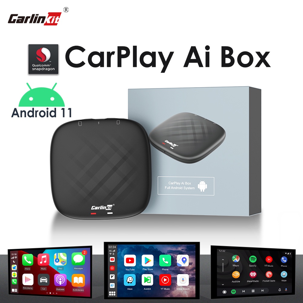 Carlinkit CarPlay Ai Box Android 11 Snapdragon ไร้สาย เครื่องเล่นใน ...