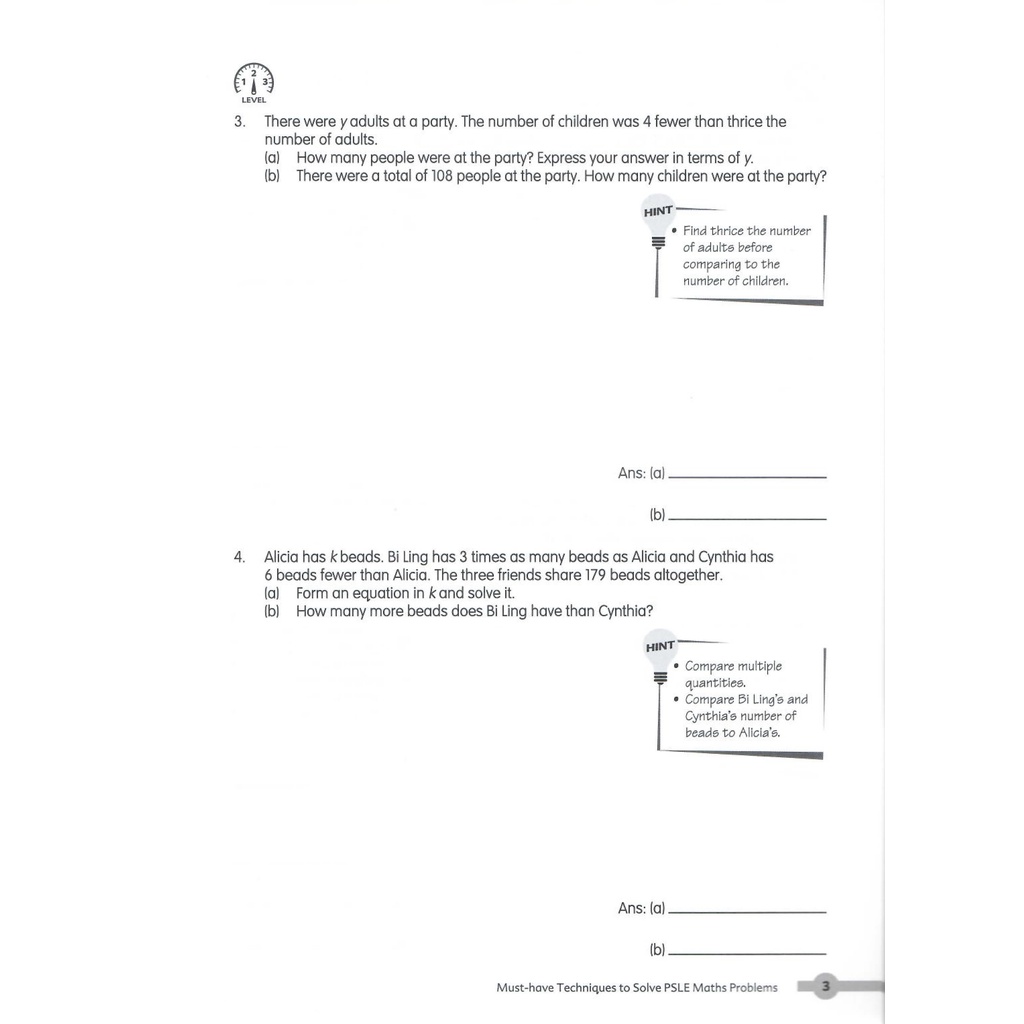 Must-Have Techniques To Solve PSLE Maths Problems Primary 6 - bcn ...