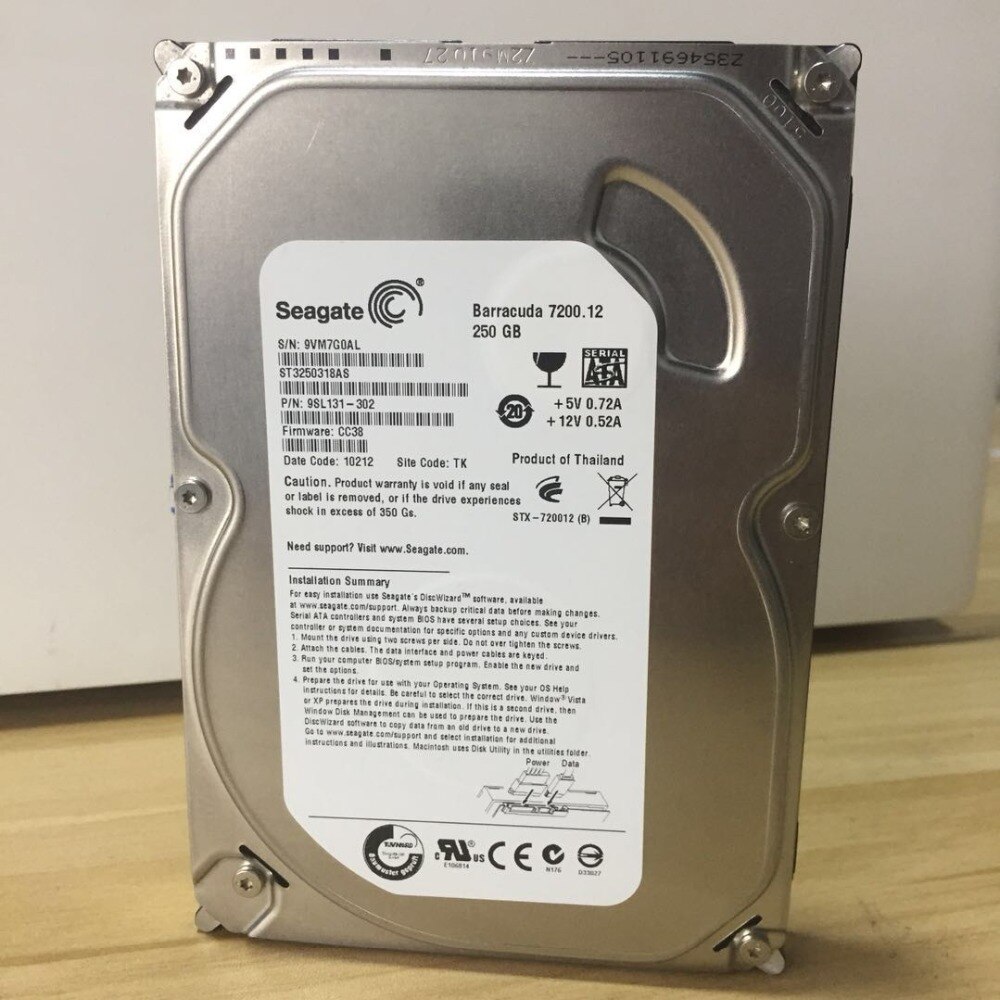 Good product low price Seagate 3.5" 250GB SATA Barracuda Hard Drive ...