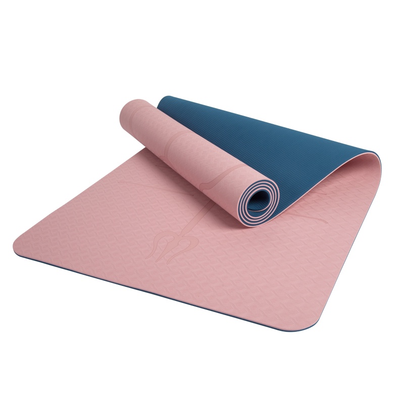 Kuike Sports เสื่อโยคะ yoga mat 6mm TPE ทูโทน กันลื่น ออกกำลังกาย ...