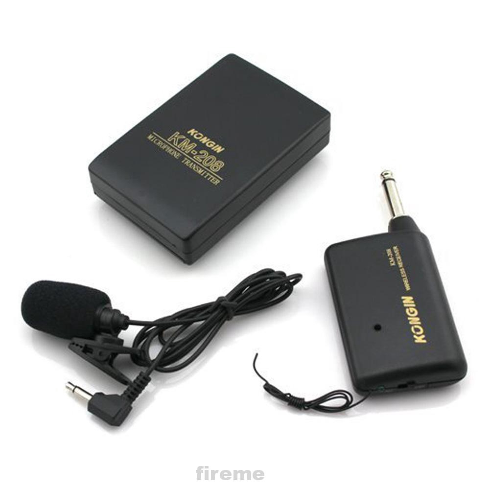 Professional Wireless Microphone System FM Transmitter Receiver ...