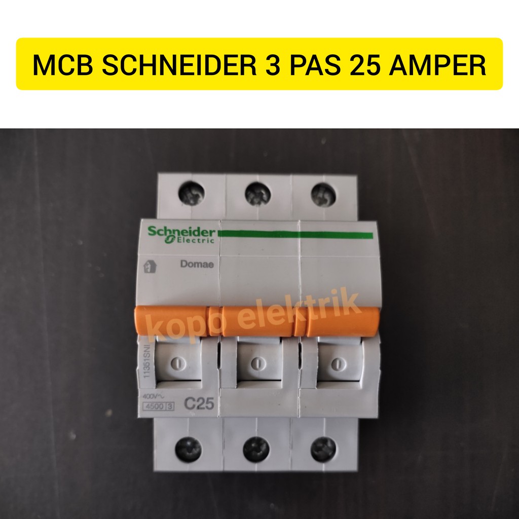 Mcb Schneider Domae 3 PAS 25 Amper Original อุปกรณ์เสริมสําหรับติด ...