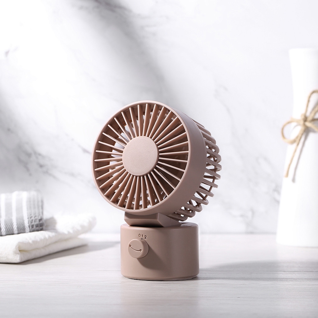 KHSHOP Rotating Shaking Head Shuangye Silent USB MiNi Portable Fans#fan ...