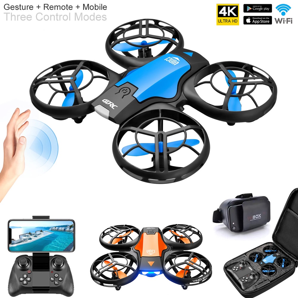 เลนส์กล้องV8 Induction Control Helicoptere Toys with VR Box WiFi FPV RC ...