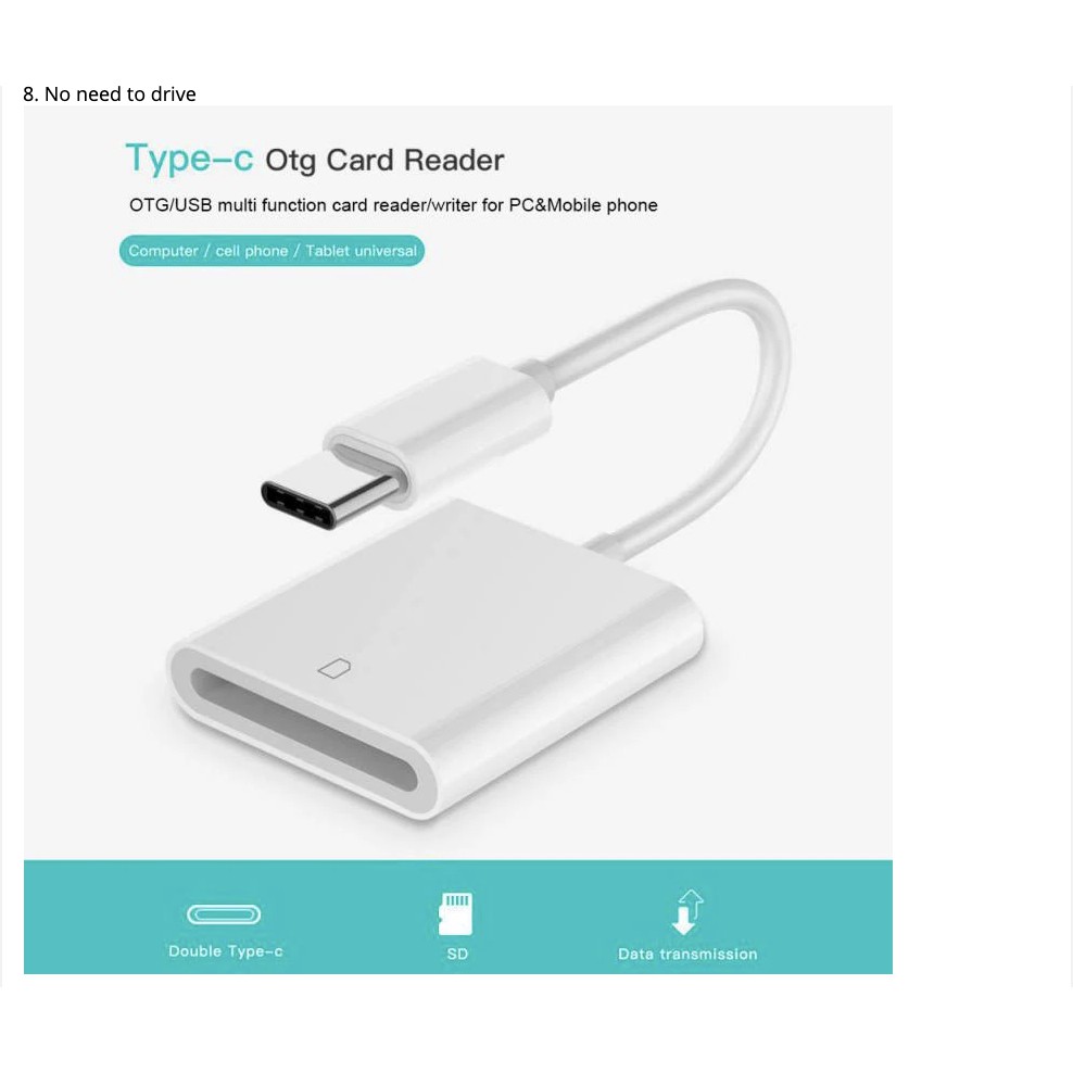 Type C To SD Card Reader OTG USB Cable Micro SD Card Reader Adapter ...