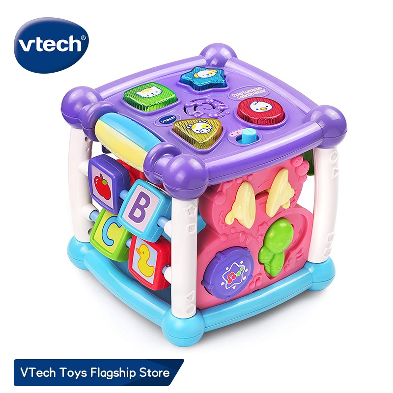 VTech Purple Color Baby Activity Cube 9 in 1 Early Learning Busy 6-36 ...