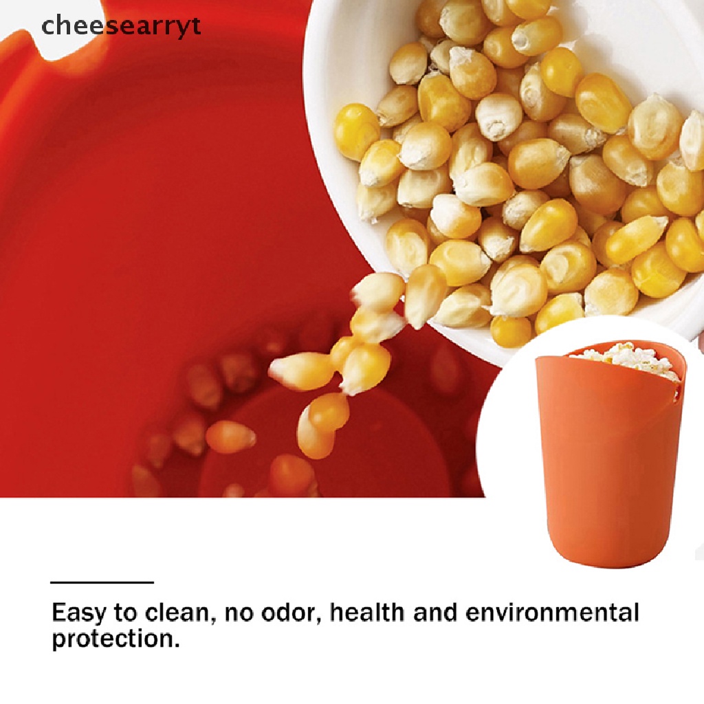 Chee DIY Popcorn Bucket Bowl Maker Lid Bowls Popcorn Microwave Silicone ...
