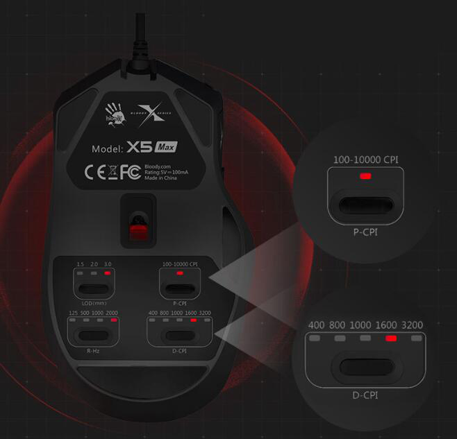 A4Tech Bloody X5 Pro gaming USB wired mouse gaming desktop computer ...