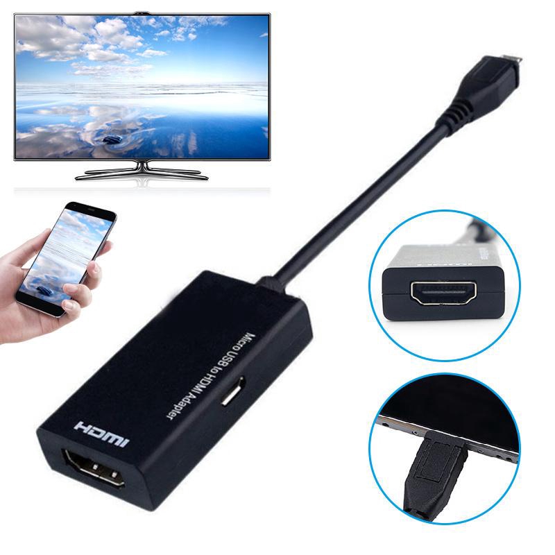 ส่งฟรี 1080P HDTV MHL Adapter Micro USB To HDMI Cable for Android ...