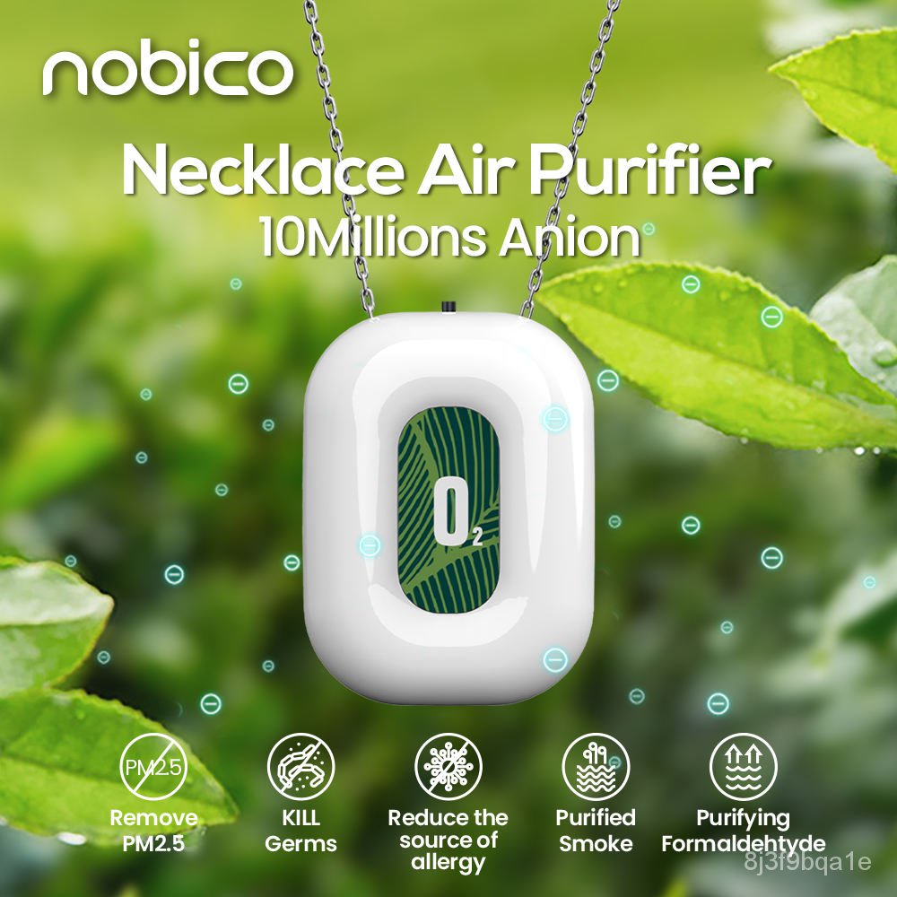 ใหม่⚡ส่งเร็ว 1-3 วัน⚡Nobicoเครื่องฟอกอากาศ PM 2.5 Wearable Air Purifier Necklace Mini Portable ...